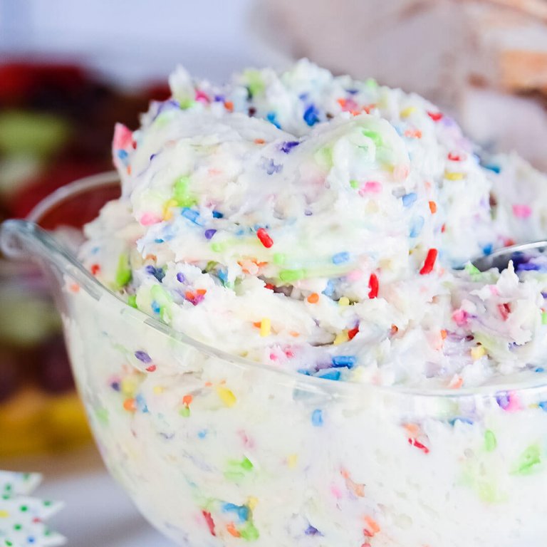 Cake Batter & Sprinkles dip - Ashlee Marie - real fun with real food