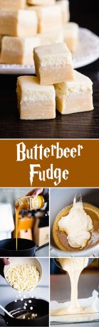 Butterbeer Fudge Recipe - Ashlee Marie - real fun with real food