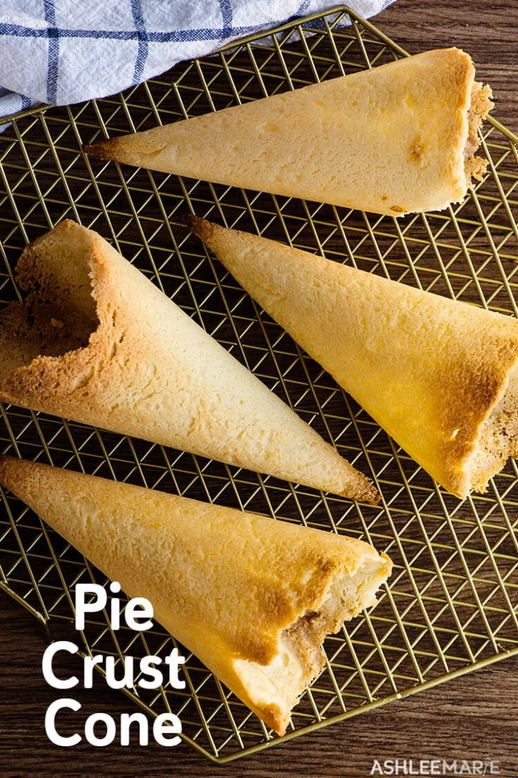 Pie Crust Ice Cream Cone - recipe and video tutorial - Ashlee Marie ...