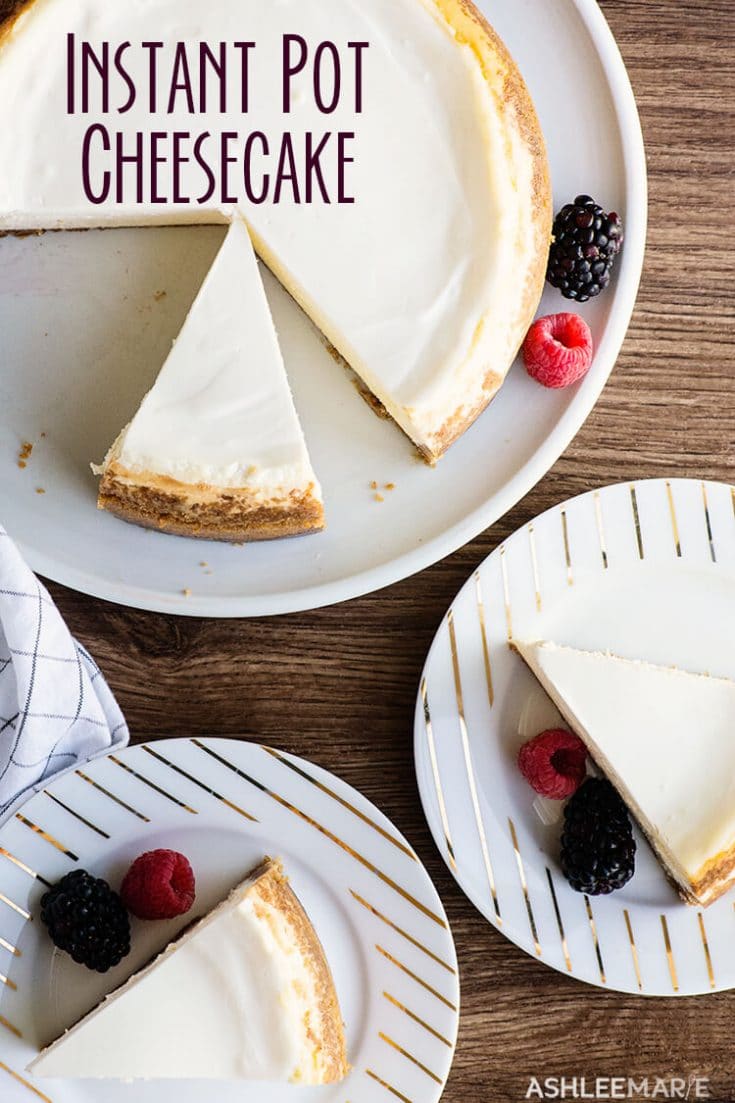 Instant Pot Cheesecake recipe and video - Ashlee Marie - real fun with ...